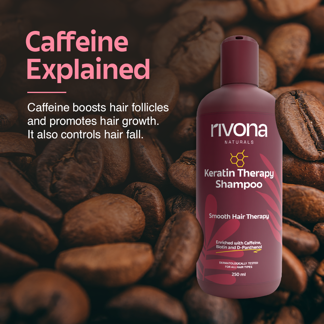 Damage Repair Keratin Shampoo with Natural Caffeine and Biotin for Smo ...